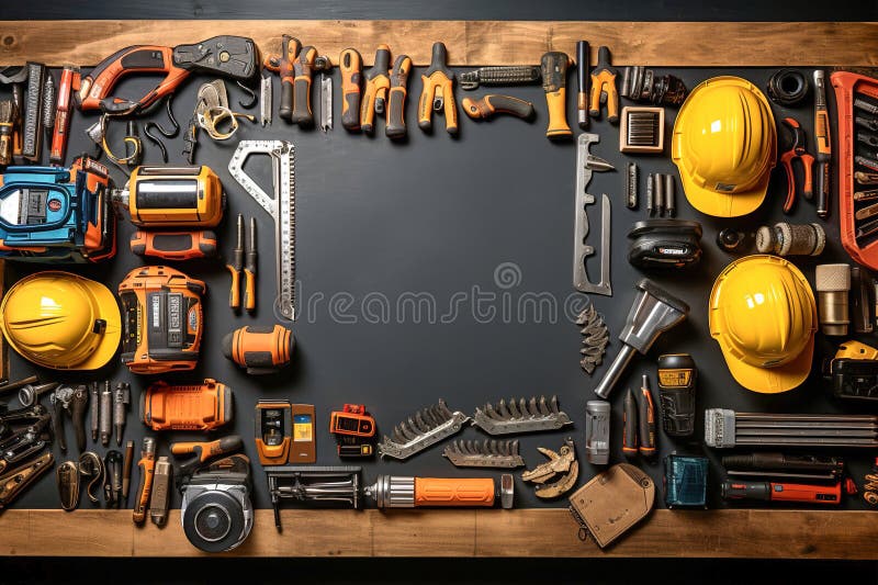 A Table Topped with Lots of Different Tools and Instruments. Copy Empty ...