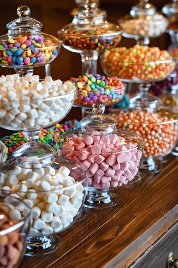 A Table Topped with Lots of Different Types of Candy. Generative AI ...