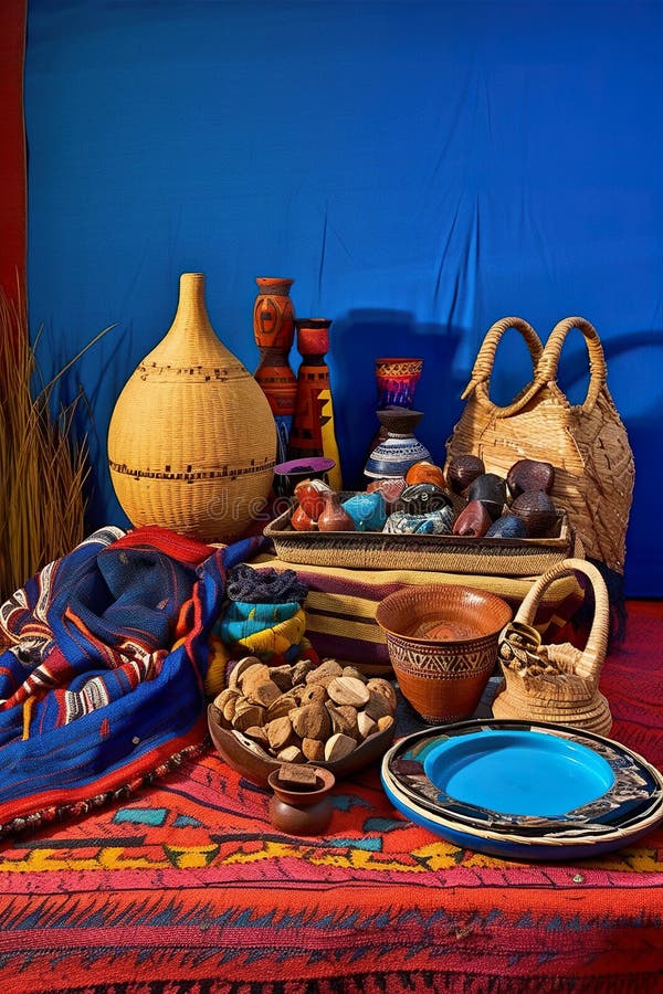 A Table Topped with Lots of Different Types of Pottery. AI Generative ... A Table Topped with Lots of Different Types of Pottery. AI Generative ...