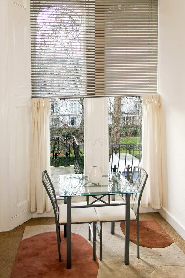 Table for two stock photo. Image of windows, curtains - 7644942