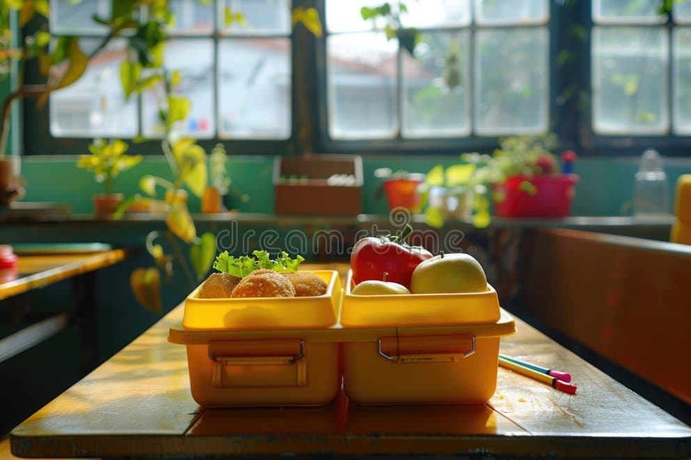 A Table with Two Bins of Fruit, Perfect for Display or Sale Stock Image ...