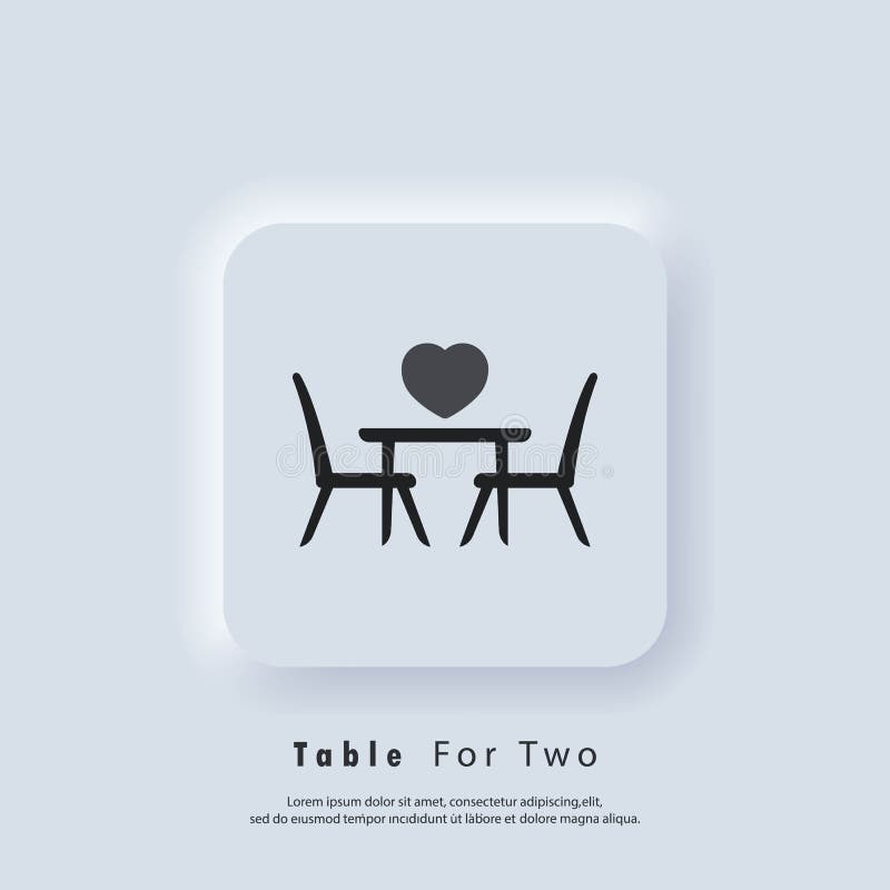 Table for Two. Table and Chairs. Dining Table and Chairs for Two People ...