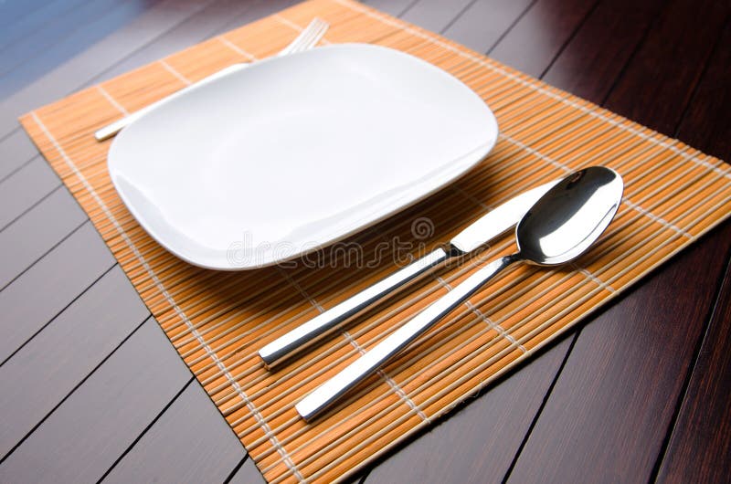 Set of table utensils stock image. Image of party, lunch - 6781153