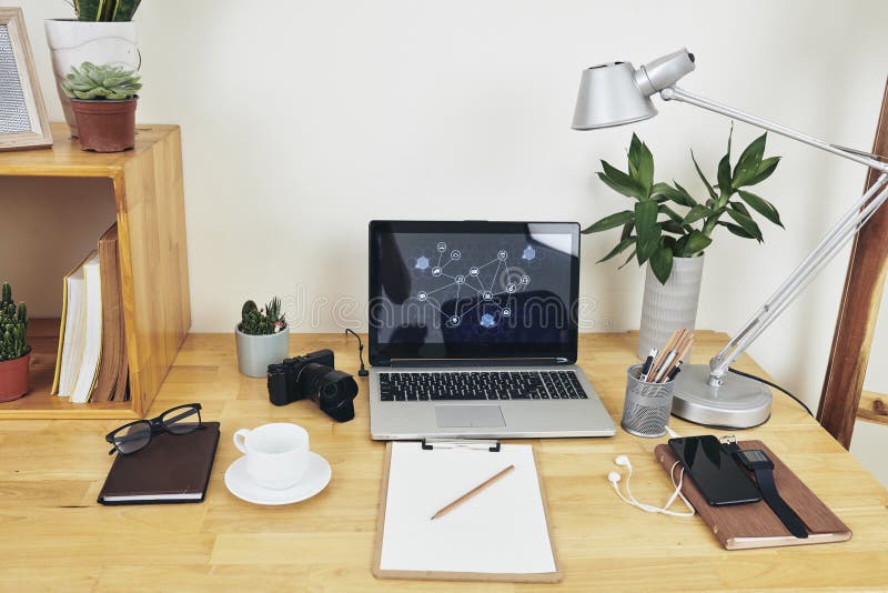 Table of UX designer stock image. Image of desk, chair - 155232203
