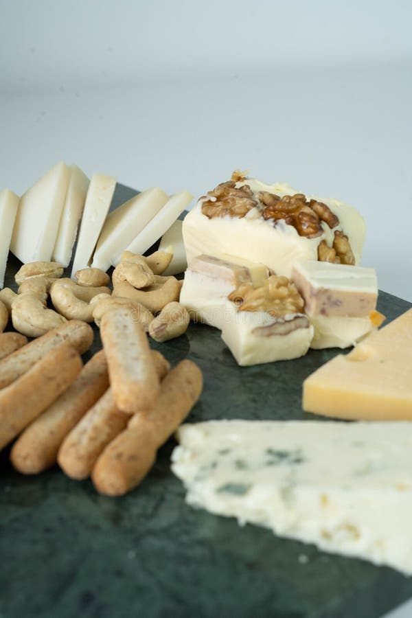 Table with Varieties of Ripened and Soft Cheeses Stock Image - Image of ...