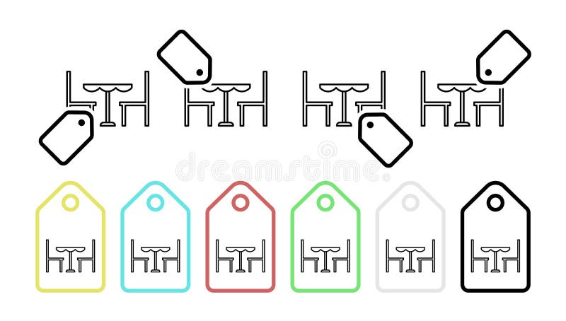 Table Vector Icon in Tag Set Illustration for Ui and Ux, Website or ...