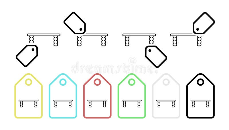 Table Vector Icon in Tag Set Illustration for Ui and Ux, Website or ...