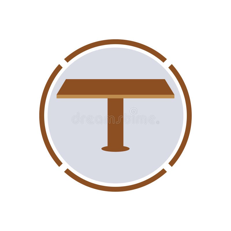 Table Vector Logo Icon Object Background Illustration Stock Vector ...