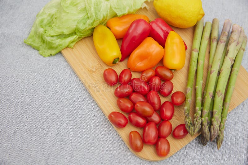 Table of Vegetables and Green Grass Stock Image - Image of food, wooden ...
