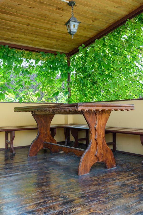 Table on the veranda stock photo. Image of dining, relax - 32069844