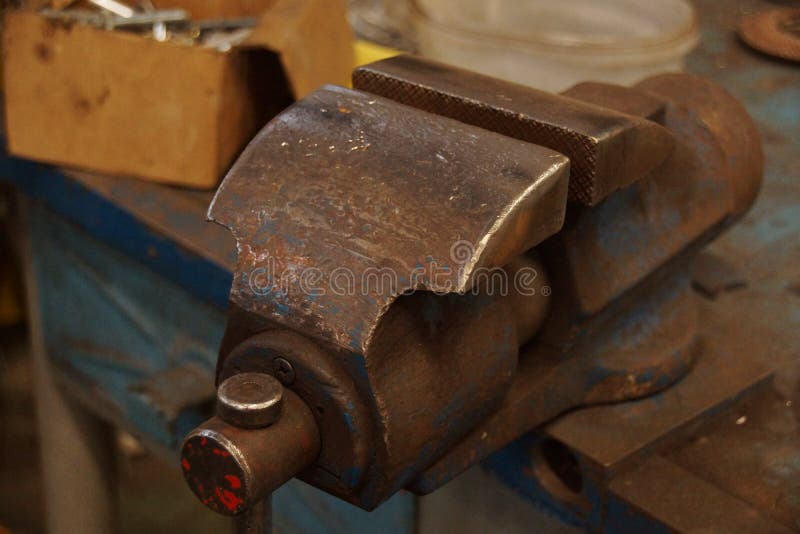 Table Vices for Locksmith Work of the Last Century, Large and Large ...