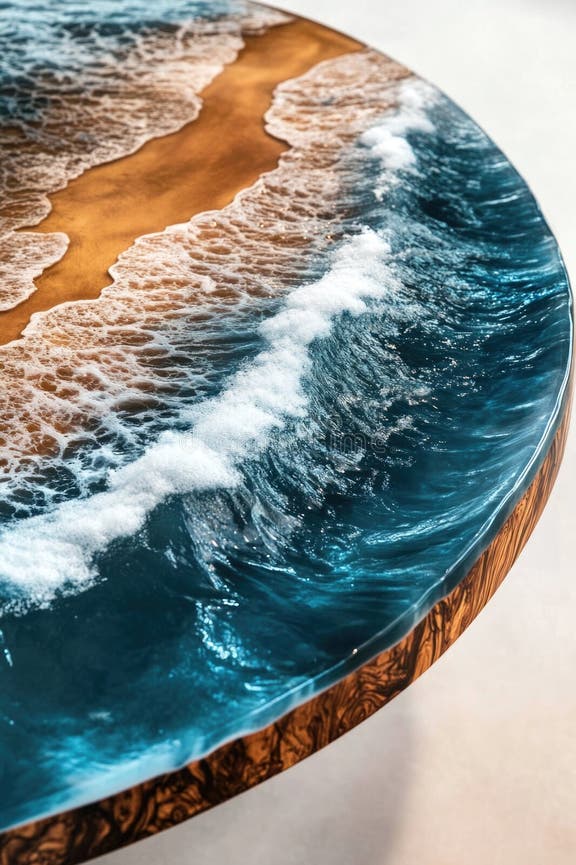 Table with Wave stock photo. Image of close, interior - 375024684