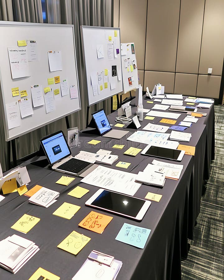 Table White Board Lot Sticky Notes Stock Photos - Free & Royalty-Free ...