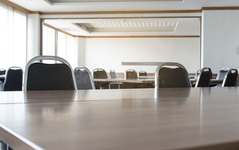 Table Workshop Group in Seminar Room Stock Photo - Image of decorative ...