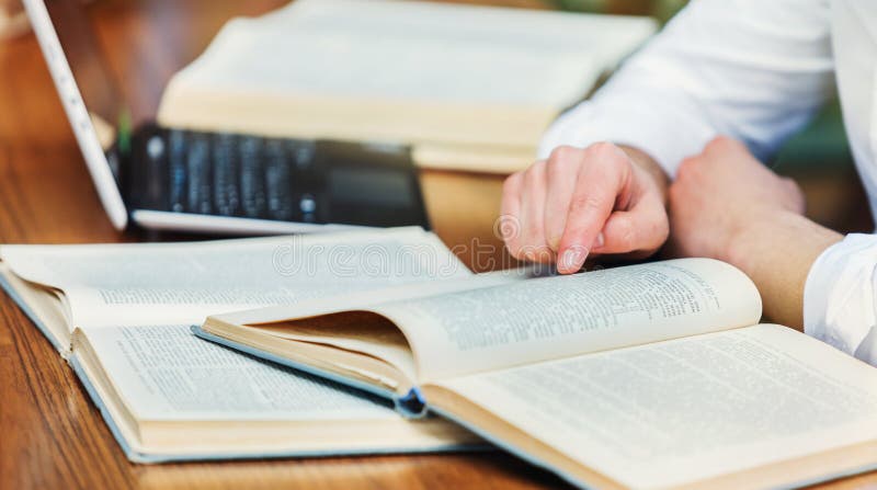 Student Workspace on the Table Stock Photo - Image of devices, network ...