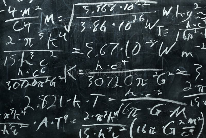 Formules Complexes De Maths Sur Le Tableau Blanc Mathématiques Et ...