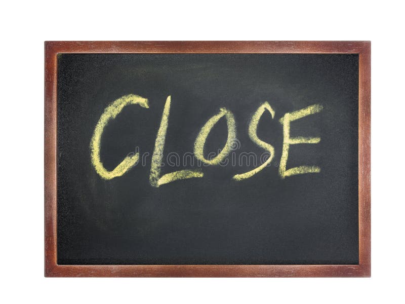 Tableau Avec Des Mots : FERMER Image stock - Image du craie, trame ...
