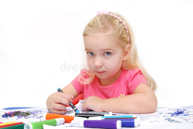 Coloration d'enfant photo stock. Image du artistique - 26245702