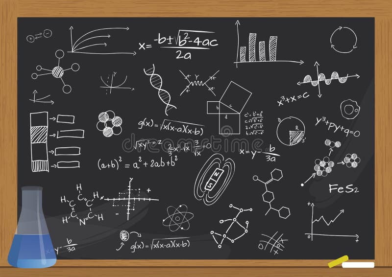 Tableau De La Science De Fiole Illustration de Vecteur - Illustration ...