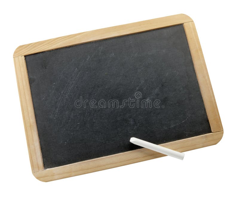 Tableau et craie photo stock. Image du bois, école, blanc - 14359810