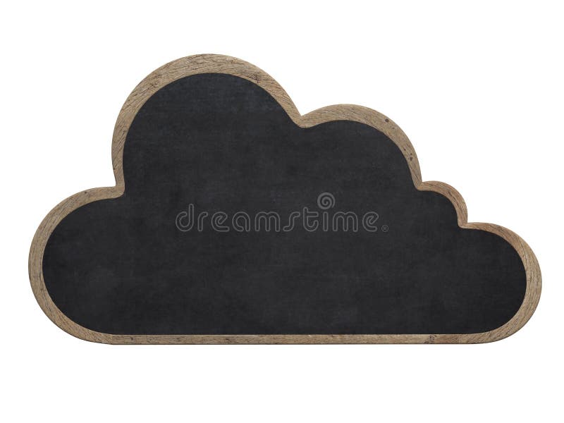 Tableau Noir Formé Par Nuage Illustration Stock - Illustration du copie ...