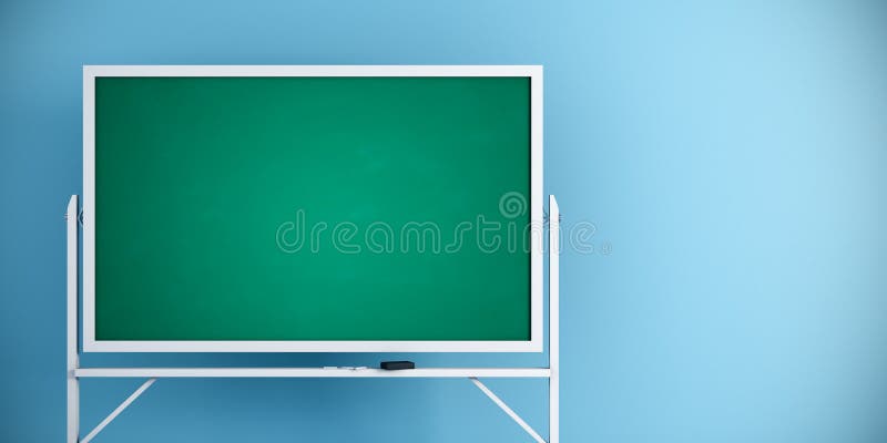 Tableau Vide Sur Le Fond Bleu Illustration Stock - Illustration du ...