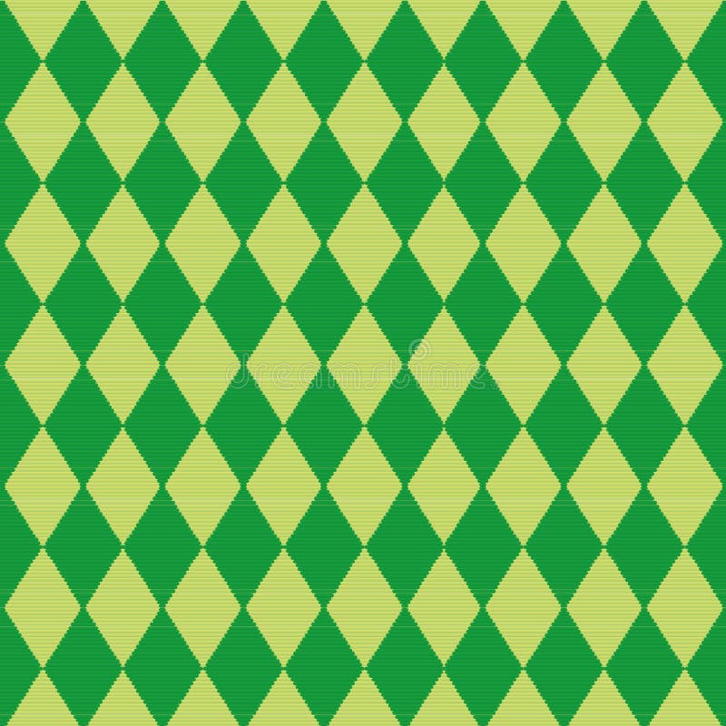 Tablecloth with Green Diamond Pattern Stock Vector - Illustration of ...
