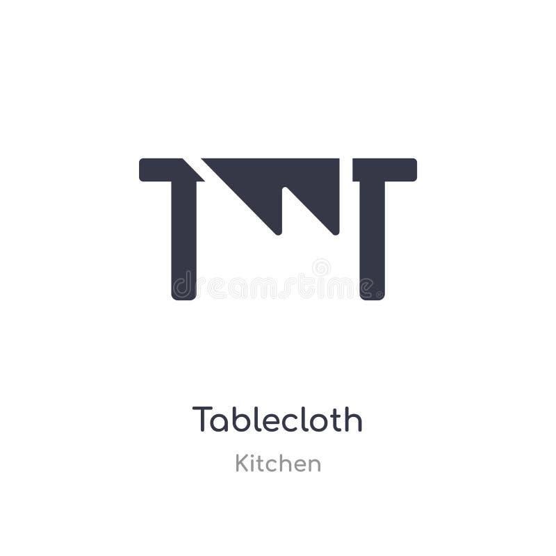 Tablecloth Icon. Isolated Tablecloth Icon Vector Illustration from ...