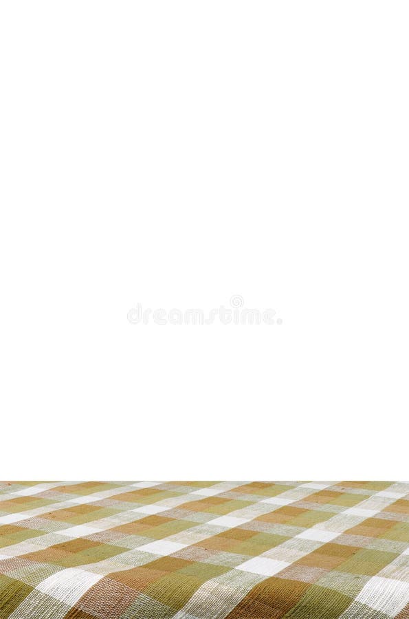 Tablecloth Isolated on White Background with C Stock Photo - Image of ...