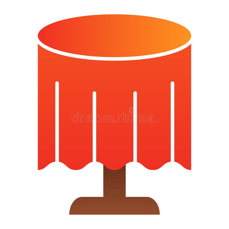 Tablecloth on Table Flat Icon. Restaurant Table Color Icons in Trendy ...