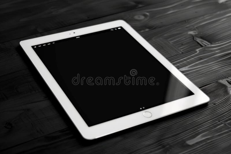 Tablep on a table stock photo. Image of innovation, screen - 362776794