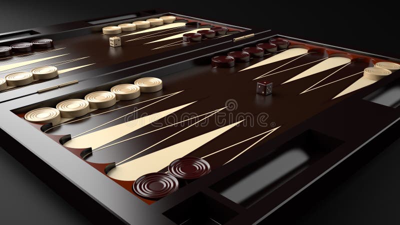Tablero de backgammon stock de ilustración. Ilustración de ocio - 50733126