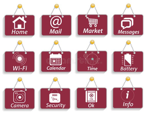 Tablero De La Muestra De Las Compras Ilustración del Vector ...