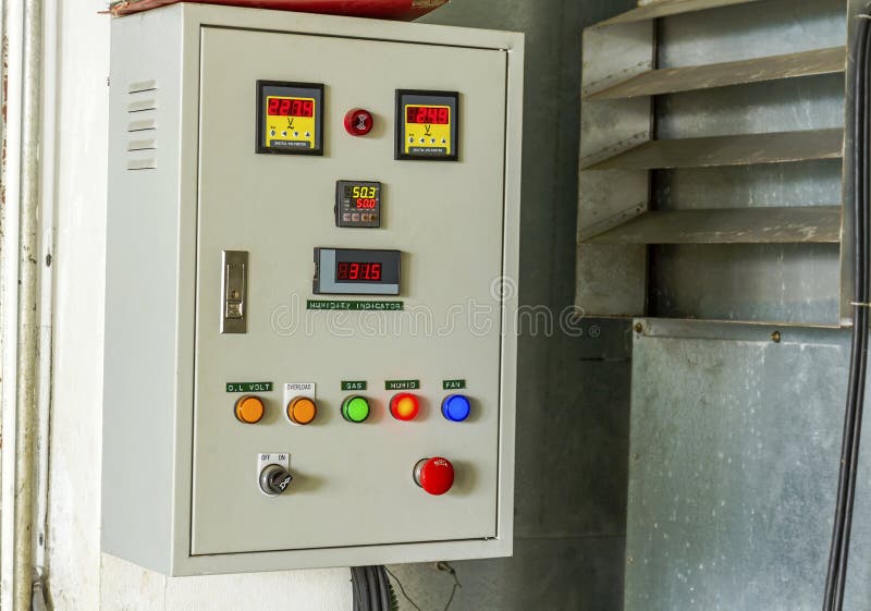 Tablero Eléctrico Del Panel De Control Imagen de archivo - Imagen de ...