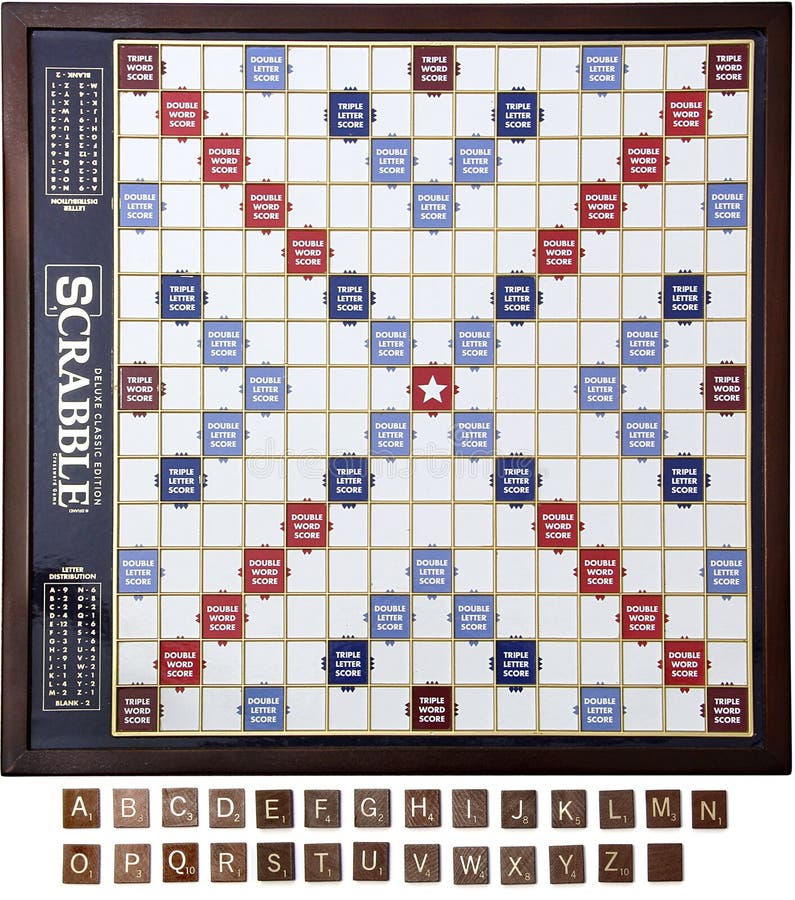 Tablero del Scrabble foto de archivo editorial. Imagen de compita ...