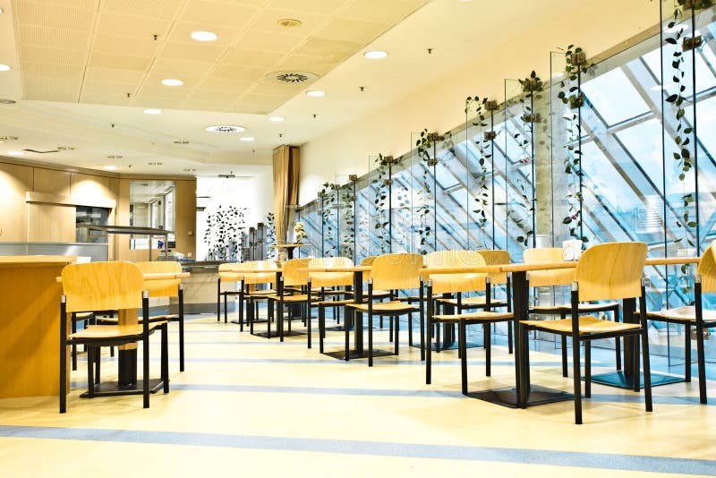 Tables and Chairs in Buffet Stock Photo - Image of glass, indoors: 4805248