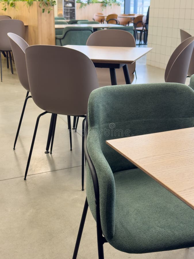 Tables and Chairs in a Cafe Stock Image - Image of light, empty: 310754151