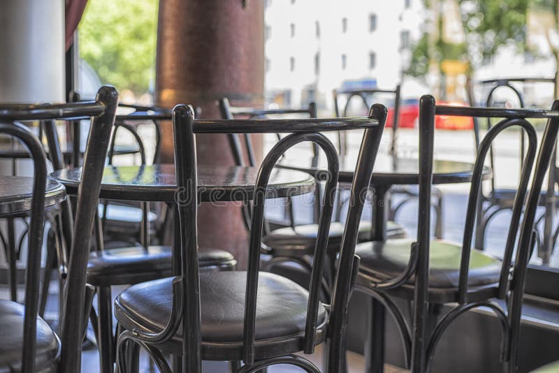 Tables and Chairs Inside the Cafe Shop Stock Image - Image of cafe ...
