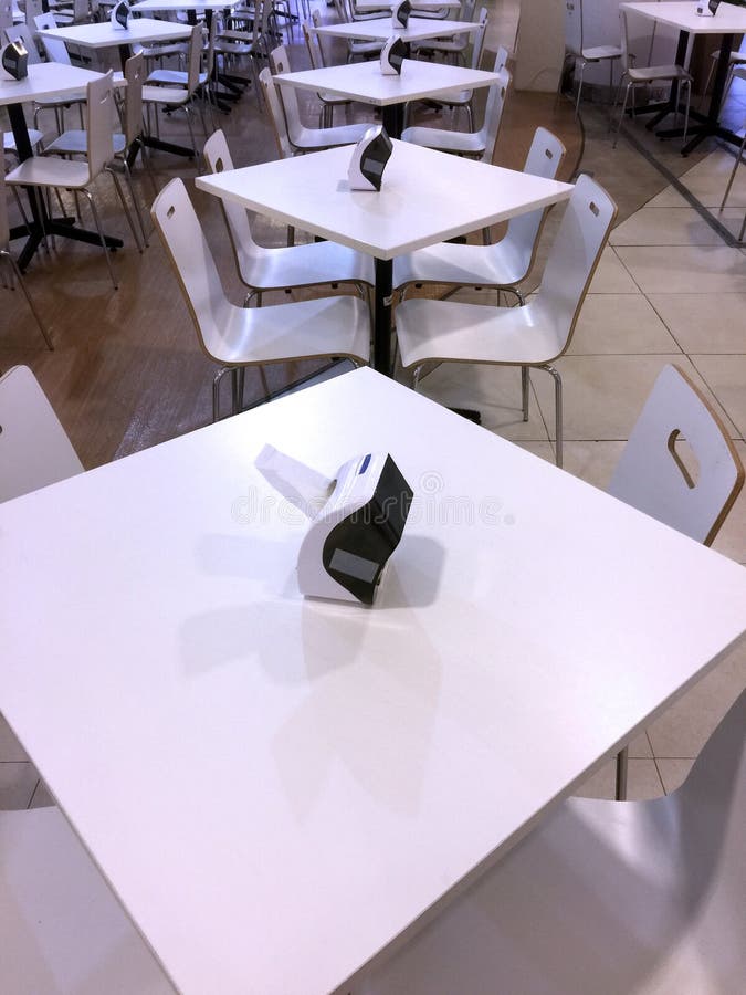 Tables and Chairs Line Up stock photo. Image of table - 101432244