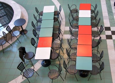 Food Court in the Shopping Mall Stock Image - Image of indoor, black ...
