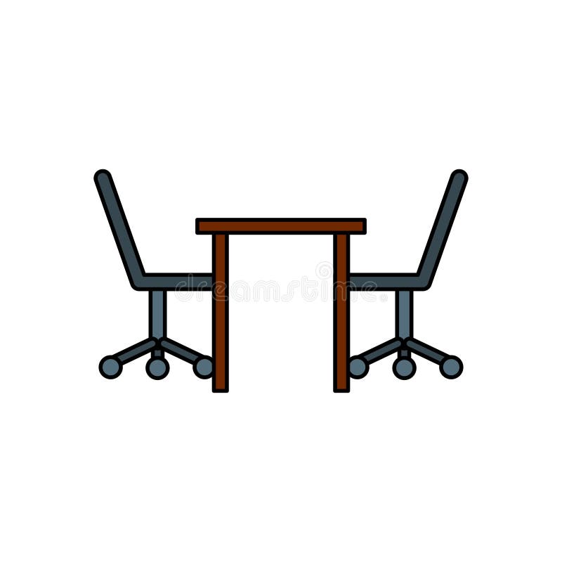 Tables and Chairs Vector Design Template Illustration.icon Logo Design ...