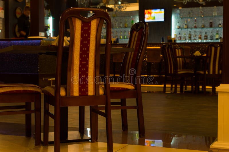 Tables in Empty Bar Room stock image. Image of empty - 45397369