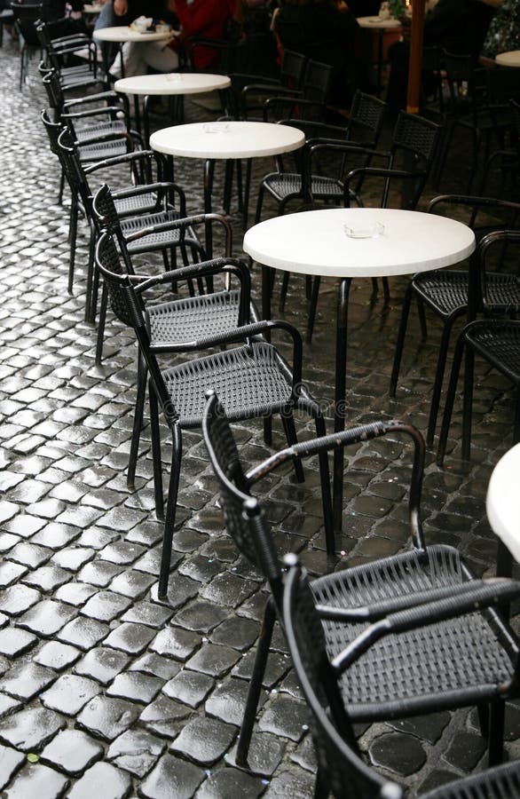 Tables of restaurant stock image. Image of french, cafe - 7713627