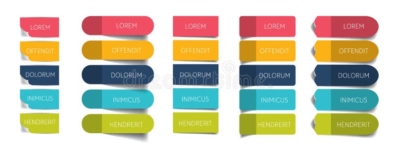 Tables, Schedules Design Templates. Stock Vector - Illustration of ...