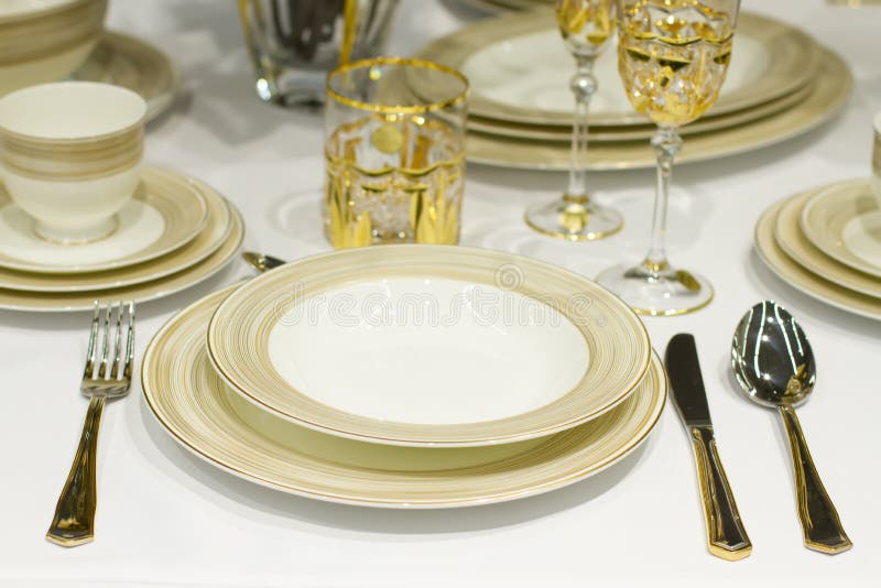Tables set for meal stock photo. Image of banquet, gourmet - 48235872