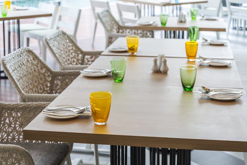 Tables sets for meal stock photo. Image of food, knife - 55170950