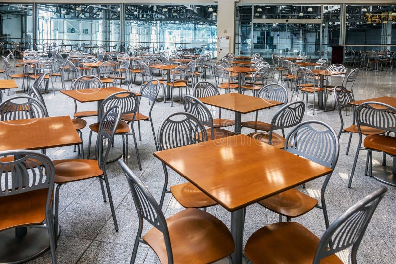 Tables without Visitors in a Cafe, Diner or Restaurant Stock Image ...