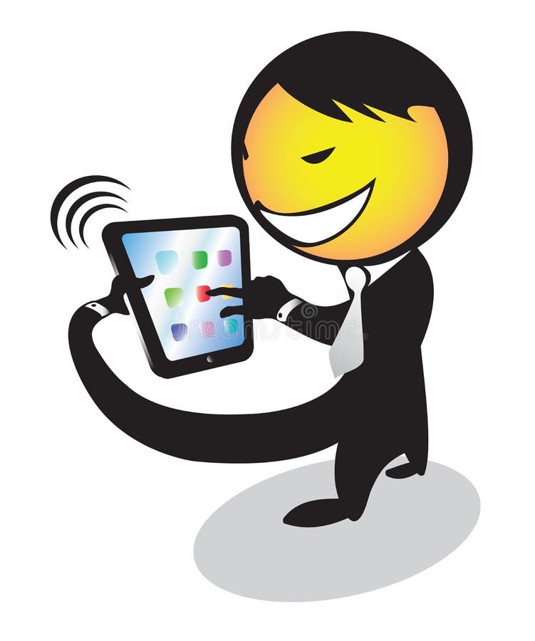 Ipad Cartoon Stock Illustrations – 1,013 Ipad Cartoon Stock ...