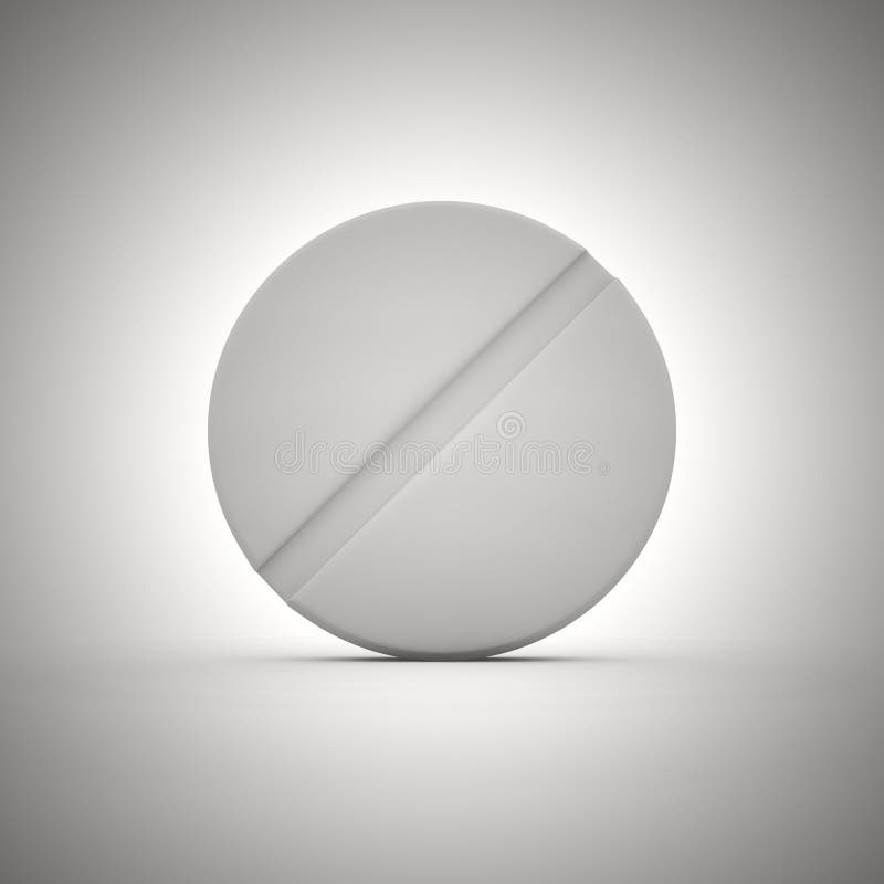 Tablet stock illustration. Illustration of single, round - 25278117
