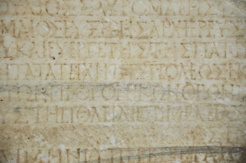 A Tablet with an Ancient Text. Stock Image - Image of ancient, marble ...